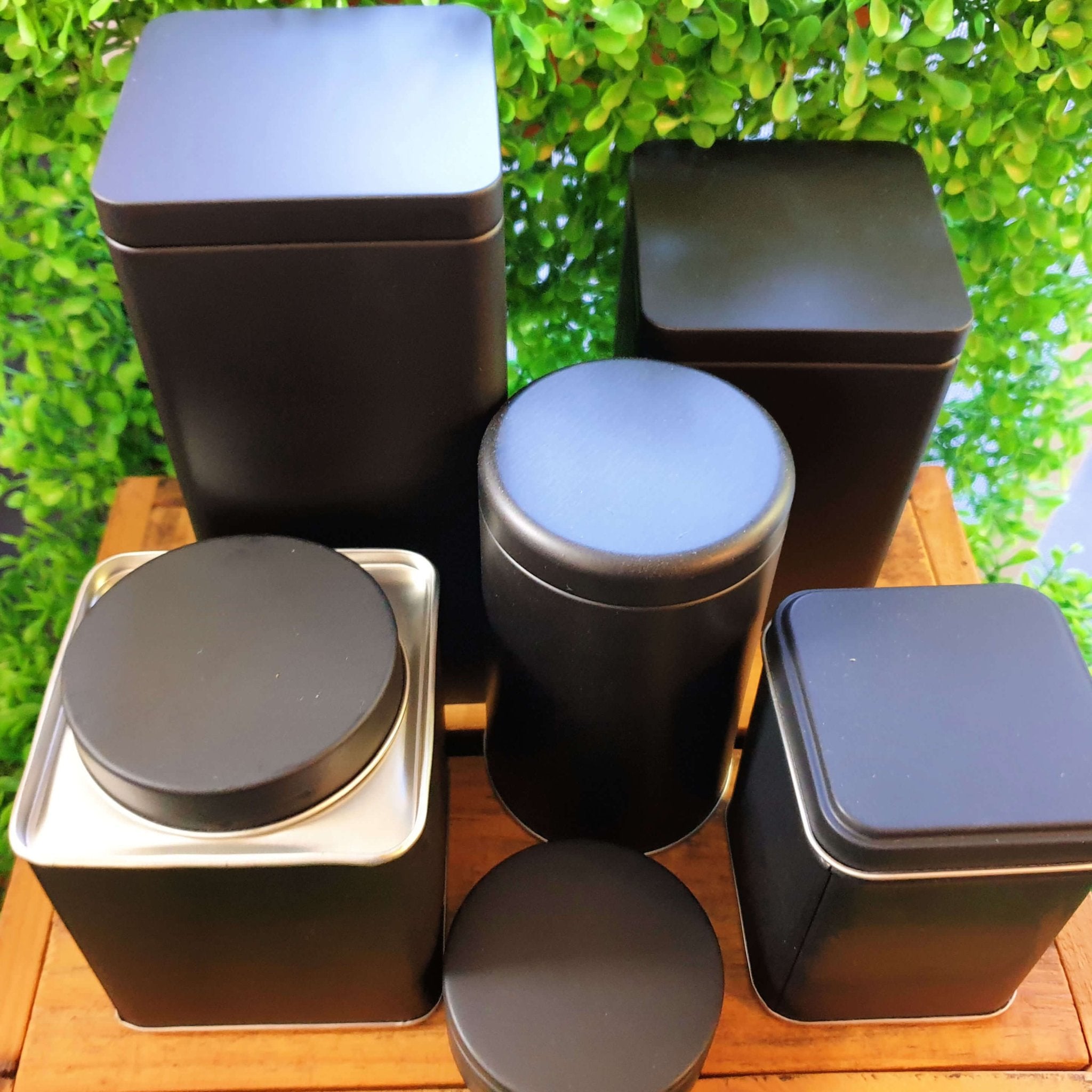 Tins - Plain Black Matte – Far North Plantations